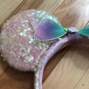 Disney | Accessories | Mickey Mouse Ears Pink Sequin Limited Edition ...